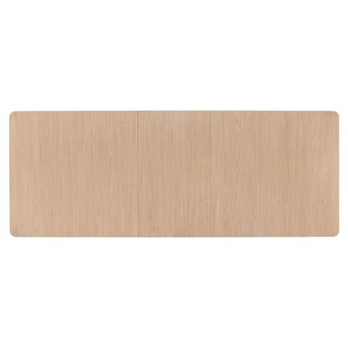 Noelle Modern Light Brown Rectangular Extendable Dining Table - 86-110"W