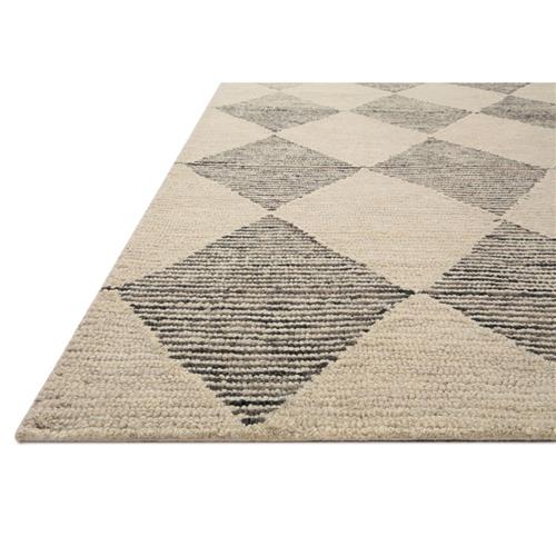 Francis French Country Beige Wool Diamond Patterned Rug - 3'6"x5'6"