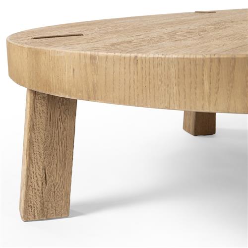 Sadira Worn Oak Coffee Table | Kathy Kuo Home