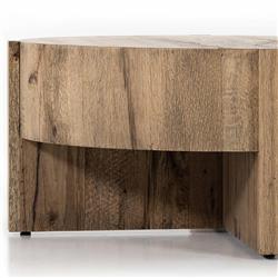 Brandon Rustic Lodge Natural Oak Wood Round Coffee Table 41" W - 50" W ...