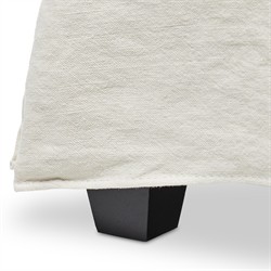 Maddie Modern Off White Upholstered Linen Slipcovered Wingback Bed ...