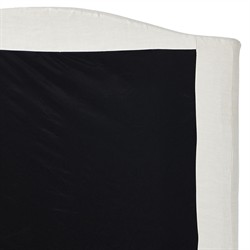 Maddie Modern Off White Upholstered Linen Slipcovered Wingback Bed ...