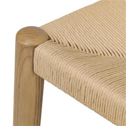 Dara Natural Paper Cord Counter Stool | Kathy Kuo Home