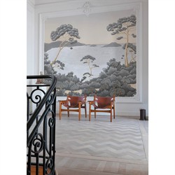 Isidore Leroy Port Cros Coastal Beach Grey Seascape Wallpaper - Panel B ...