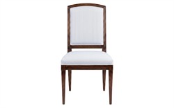 Evaline Sea Breeze Sunbrella Stripe Dining Side Chair | Kathy Kuo Home