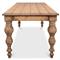 Ethan French Country Natural Reclaimed Pine Wood Rectangular Dining Table - 84"W