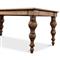 Ethan French Country Brown Oak Wood Rectangular Dining Table - 84"W