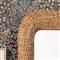 Brynlee Coastal Beach Natural Woven Rattan Frame Wall Mirror