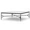Ceasar French Country Black Iron Square Coffee Table | Kathy Kuo Home