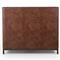 Nyla Modern Tufted Brown Faux Leather High Headboard Platform Bed - Queen