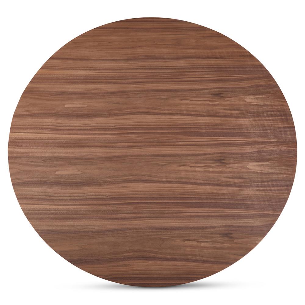 Braydon Rustic Lodge Dark Brown Walnut Wood Round Dining Table - Large ...