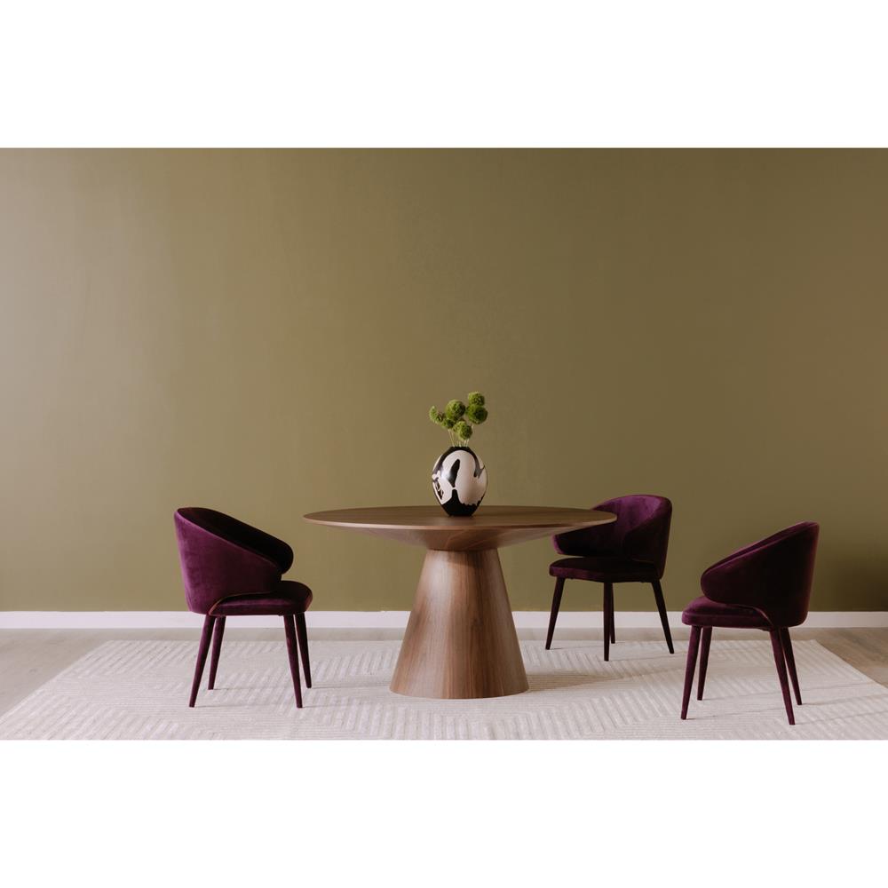 Braydon Rustic Lodge Dark Brown Walnut Wood Round Dining Table - Large ...