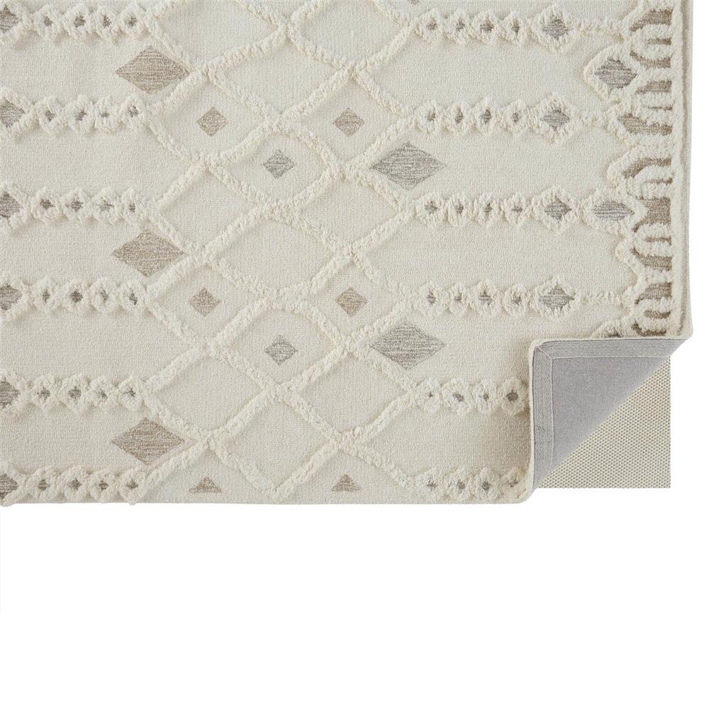 Atarah Modern Classic Cream Wool Geometric Patterned Rug - 8'x10' 8'x10 ...