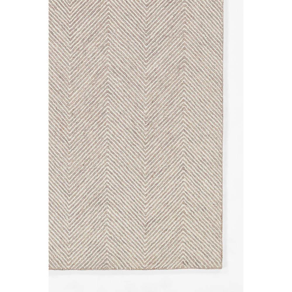 Veni Global Bazaar Beige Wool Zigzag Patterned Rug - 9'x12'