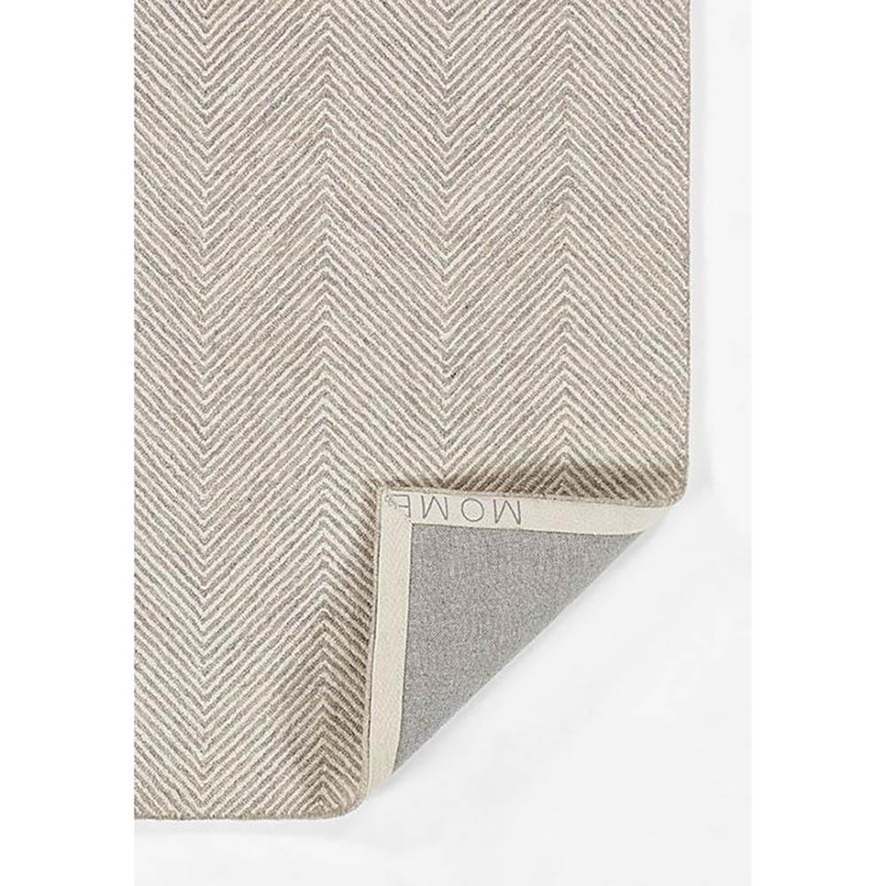 Veni Global Bazaar Beige Wool Zigzag Patterned Rug - 9'x12'