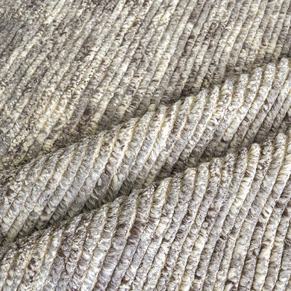 Simon Modern Classic Grey Wool Textured Solid Hand Knotted Rug - 6'x9 ...