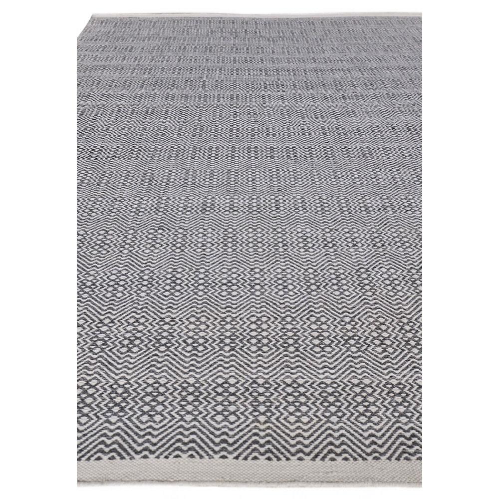 Bennett Modern Grey Diamond Patterned Indoor Outdoor Rug - 6'x9'