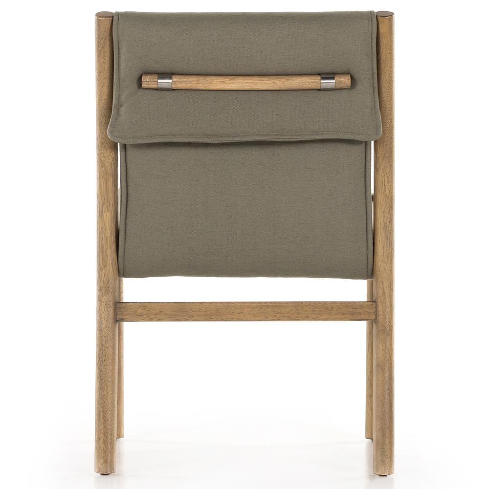Daisy Rustic Lodge Olive Green Performance Wood Dining Side Chair ...