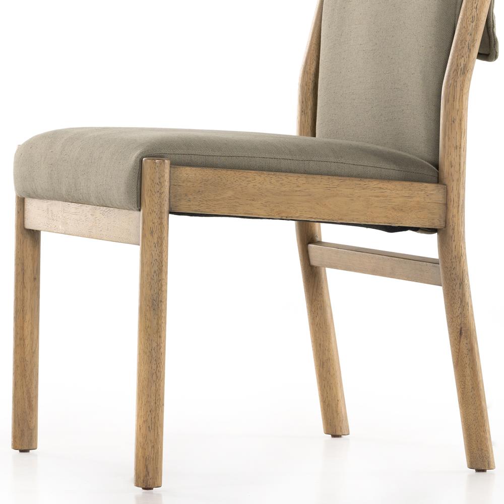 Daisy Rustic Lodge Olive Green Performance Wood Dining Side Chair ...
