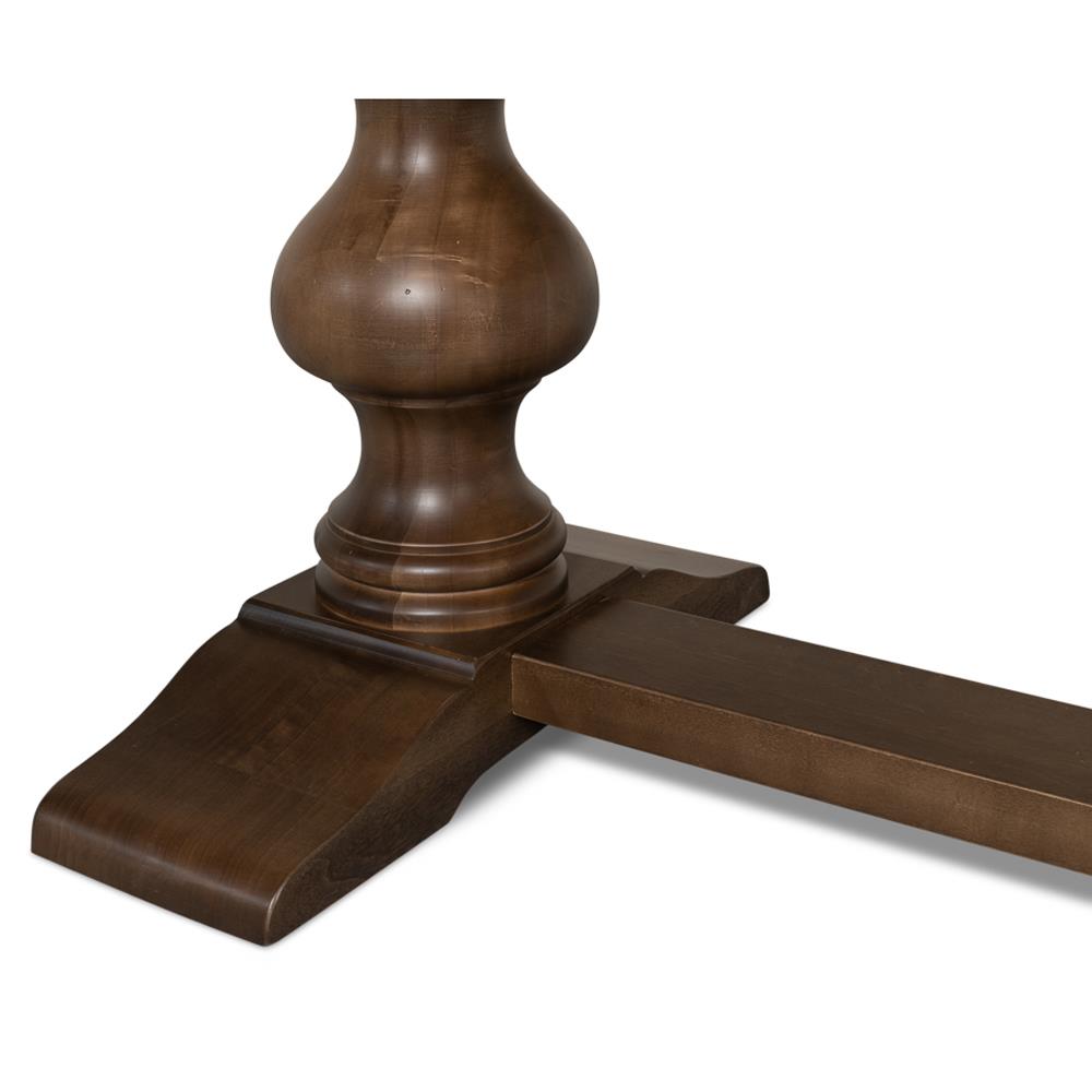 Carson French Country Brown Wood Rectangular Dining Table - Small - 84 ...