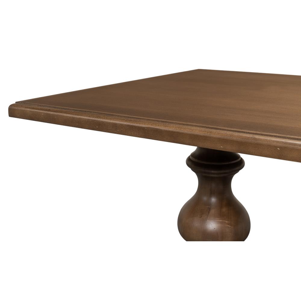 Carson French Country Brown Wood Rectangular Dining Table - Small - 84 ...