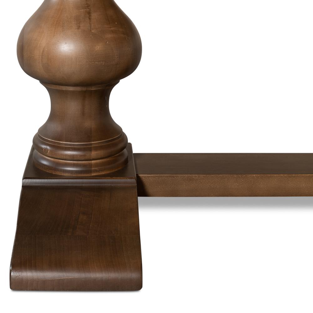 Carson French Country Brown Wood Rectangular Dining Table - Small - 84 ...
