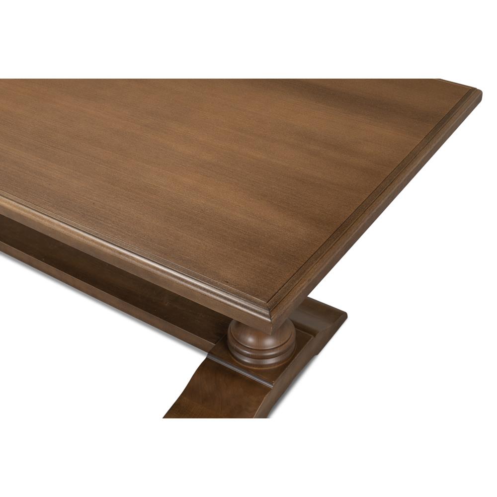 Carson French Country Brown Wood Rectangular Dining Table - Small - 84 ...