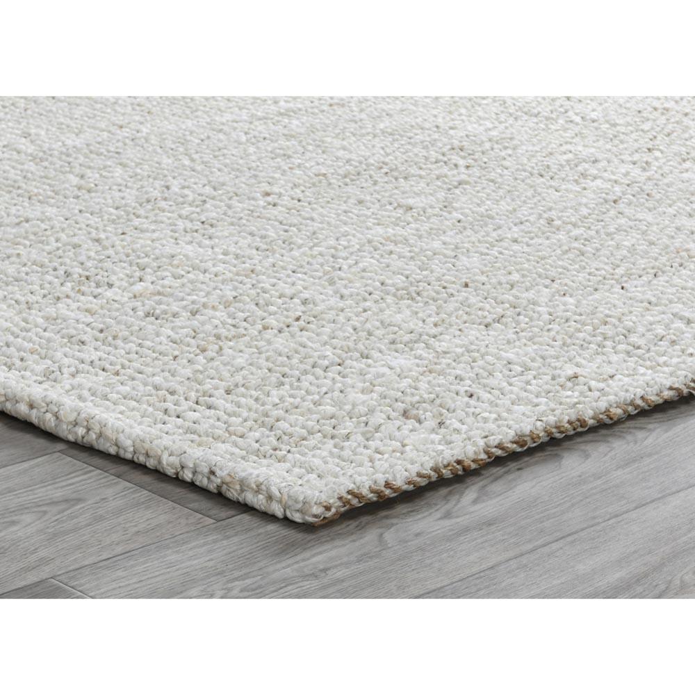 Cole Modern Classic White Solid Loop Jute Rug - 5'x8' 5'x8' | Kathy Kuo ...