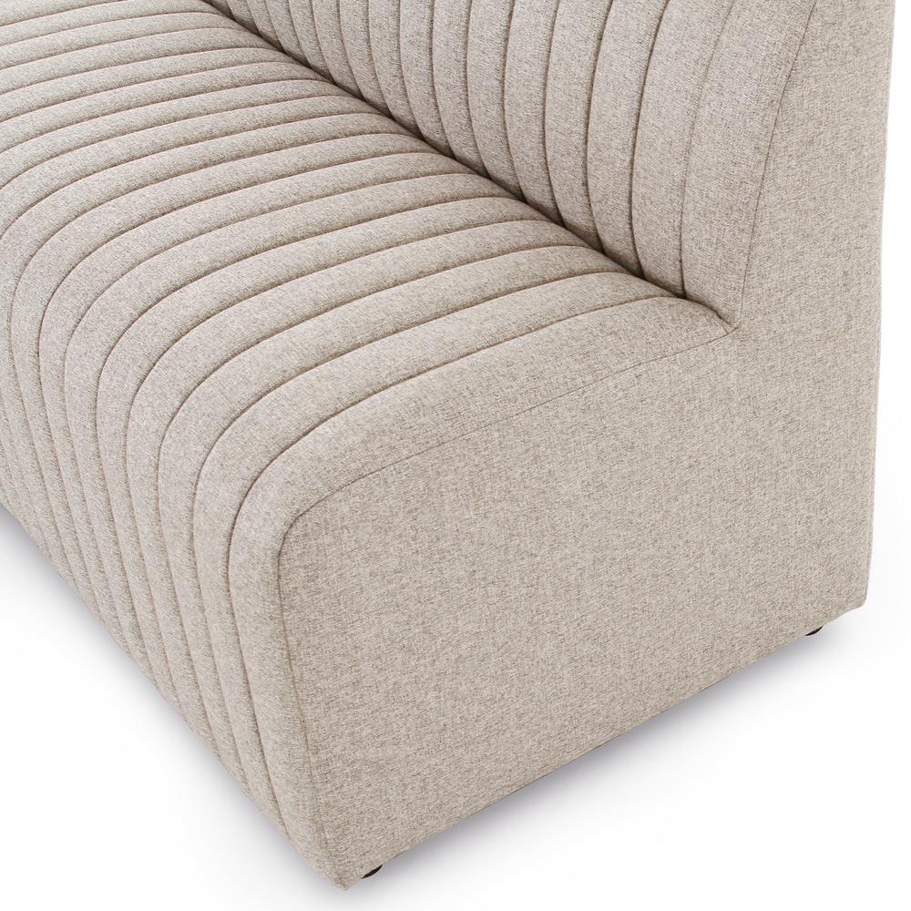 Leo Modern Classic Grey Upholstered Tufted Dining Bench | Kathy Kuo Home