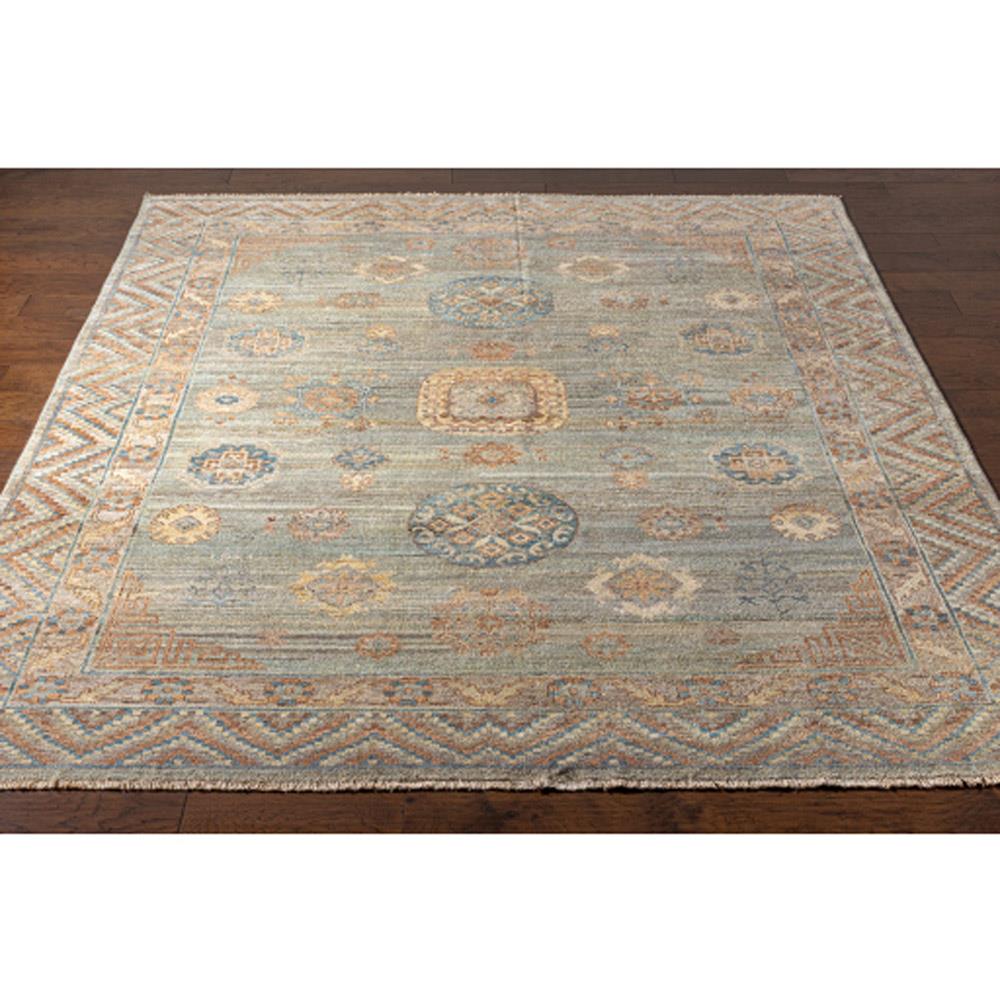 Kalakoa Global Bazaar Brown Wool Chevron Border Patterned Hand Knotted ...