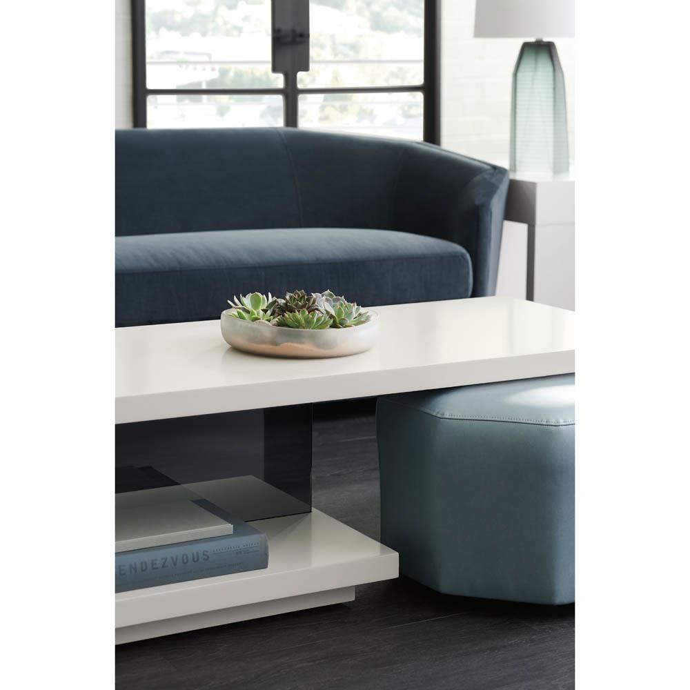 Riley Modern Classic Blue Performance Velvet Sofa - 93" | Kathy Kuo Home