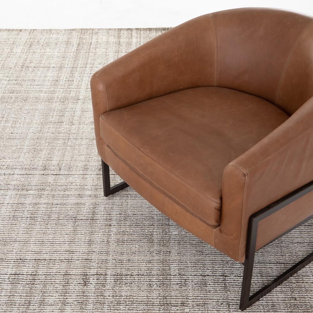 Remington Modern Classic Brown Striated Patterned Rug - 9'x12' 9'x12 ...