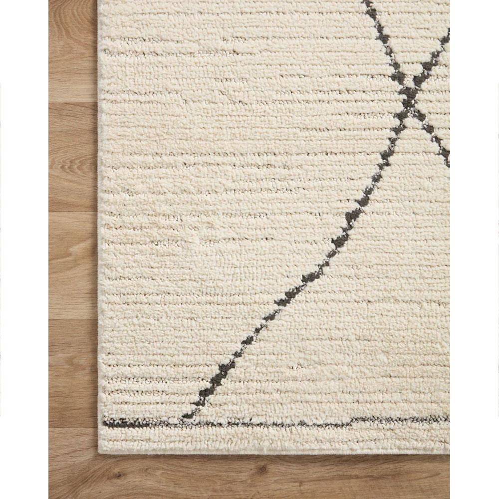 Vaela Modern Classic Cream Diamond Patterned Rug - 2'7"x7'6"