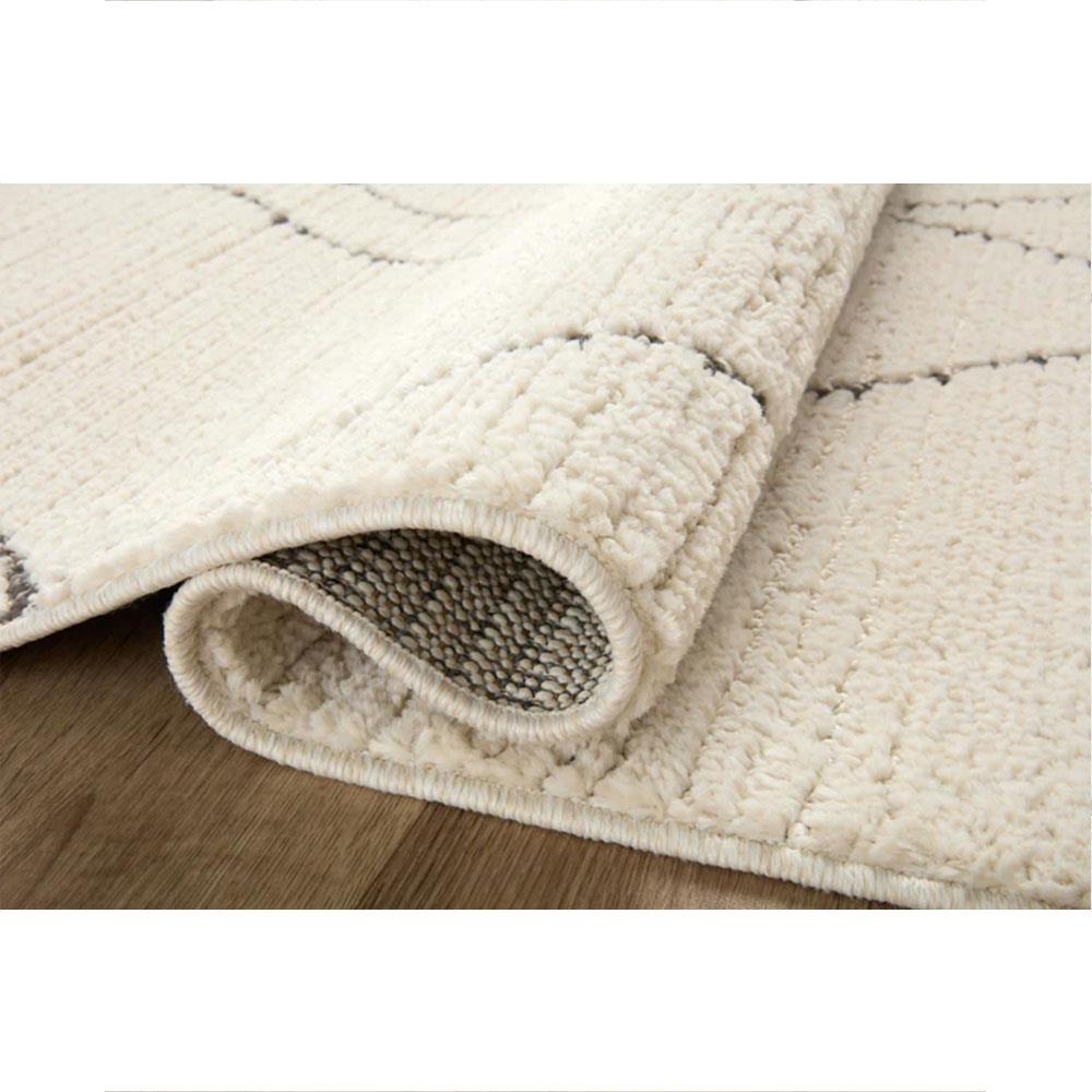 Vaela Modern Classic Cream Diamond Patterned Rug - 2'7"x10'