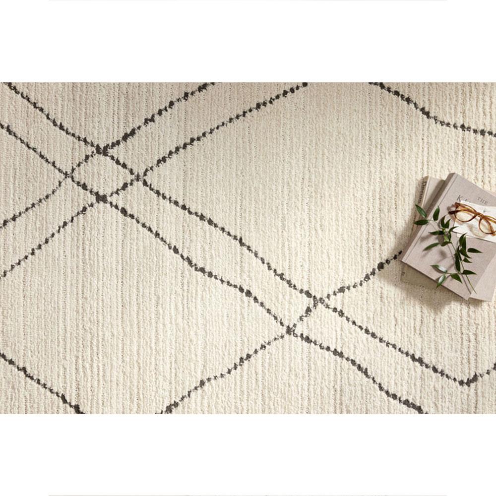 Vaela Modern Classic Cream Diamond Patterned Rug - 4'x6' | Kathy Kuo Home