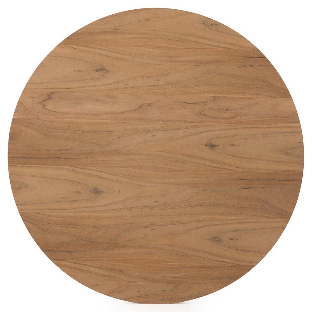 Ashley Rustic Lodge Natural Acacia Wood Round Coffee Table 41" W - 50 ...