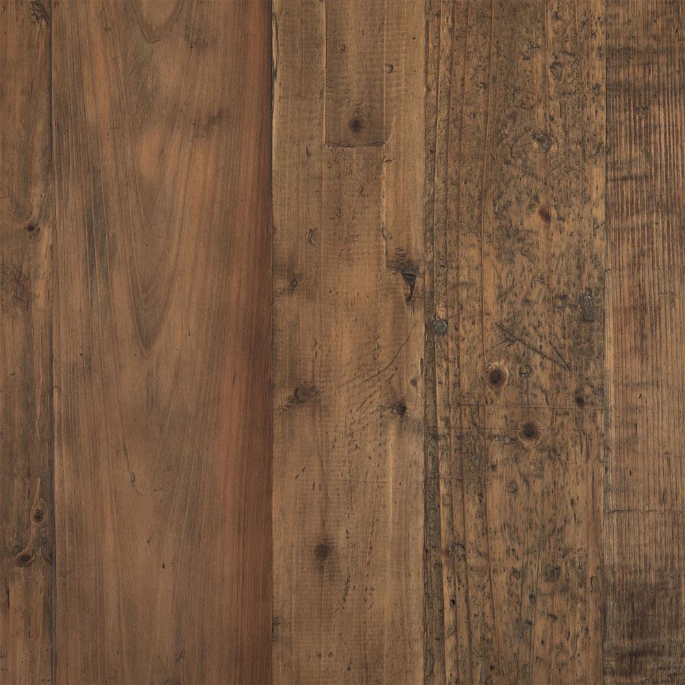 Holland Rustic Brown Pine Wood Rectangular Dining Trestle Table - Small ...