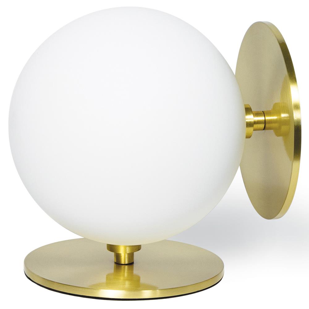 Regina Andrew Grant Modern White Metal Natural Brass Steel Sphere Bookends