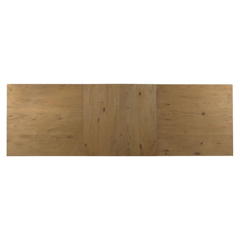 Forever Breadboard Brown Oak Rectangular Extendable Dining Table - 84-124"W