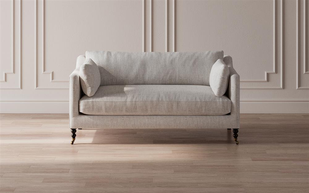 Madeline Slate Blue Short Sofa - 71" | Kathy Kuo Home