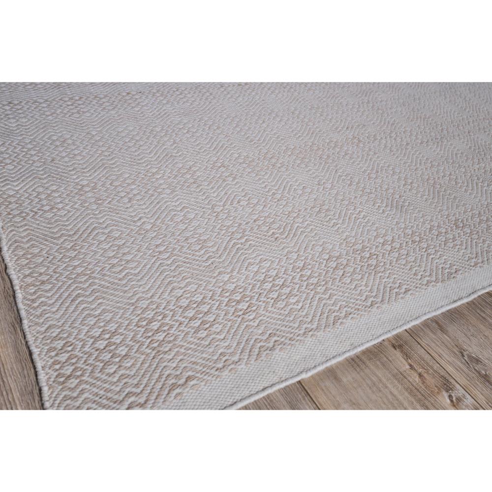 Bennett Light Beige Diamond Patterned Indoor Outdoor Rug - 8'x10'