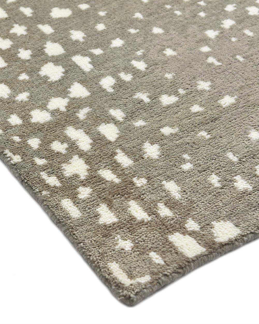 Lewis Modern Sand Wool Animal Patterned Hand Knotted Rug - 5'x8' 5'x8 ...