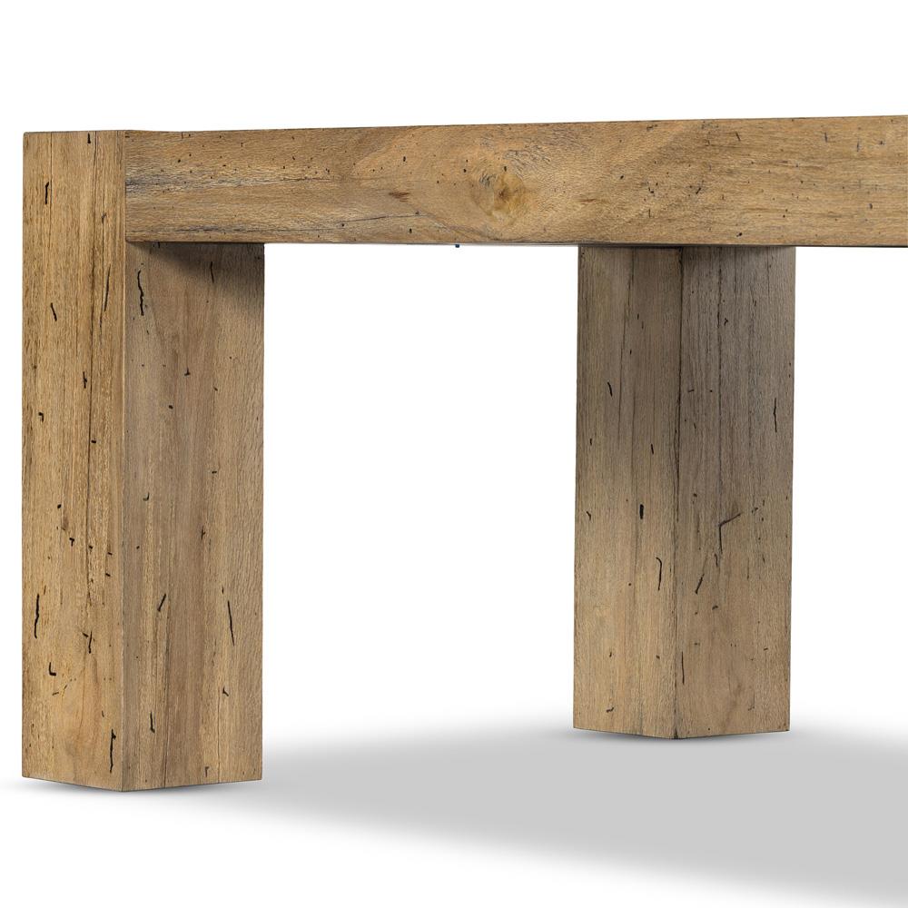 Oliver Rustic Lodge Brown Oak Rectangular Dining Table - Large - 108"W ...