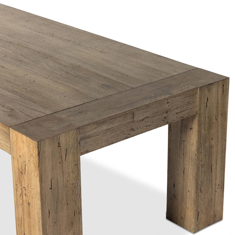 Oliver Rustic Lodge Brown Oak Rectangular Dining Table - Large - 108"W ...