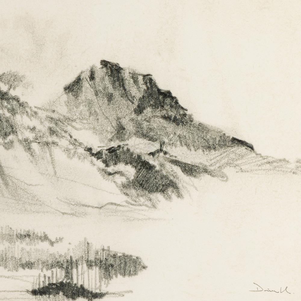 Land Sketch 2 Illustration - 32x32 Medium (25-36”) | Kathy Kuo Home