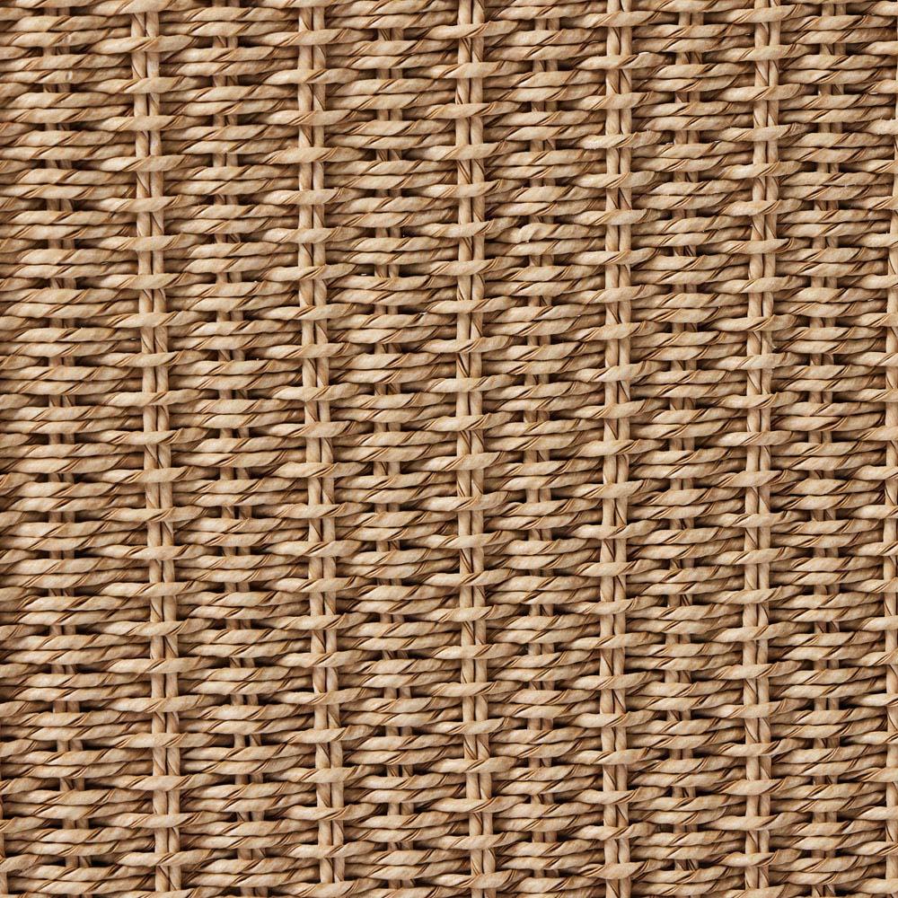 Madelyn Coastal Beach White Upholstered Woven Wicker Outdoor Swivel ...