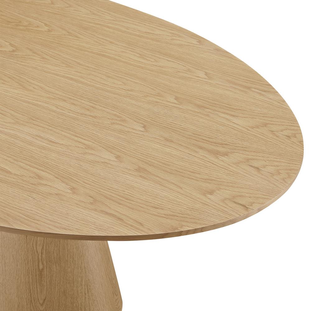 Braydon Modern Classic Natural Brown Oak Wood Oval Dining Table - 71 ...