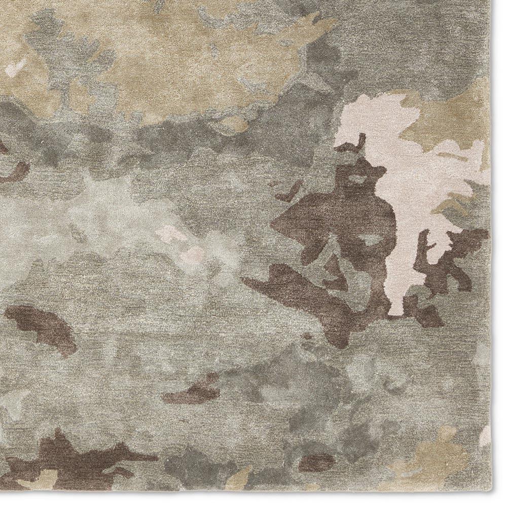 Soreen Modern Classic Green Abstract Patterned Rug - 10'x14'