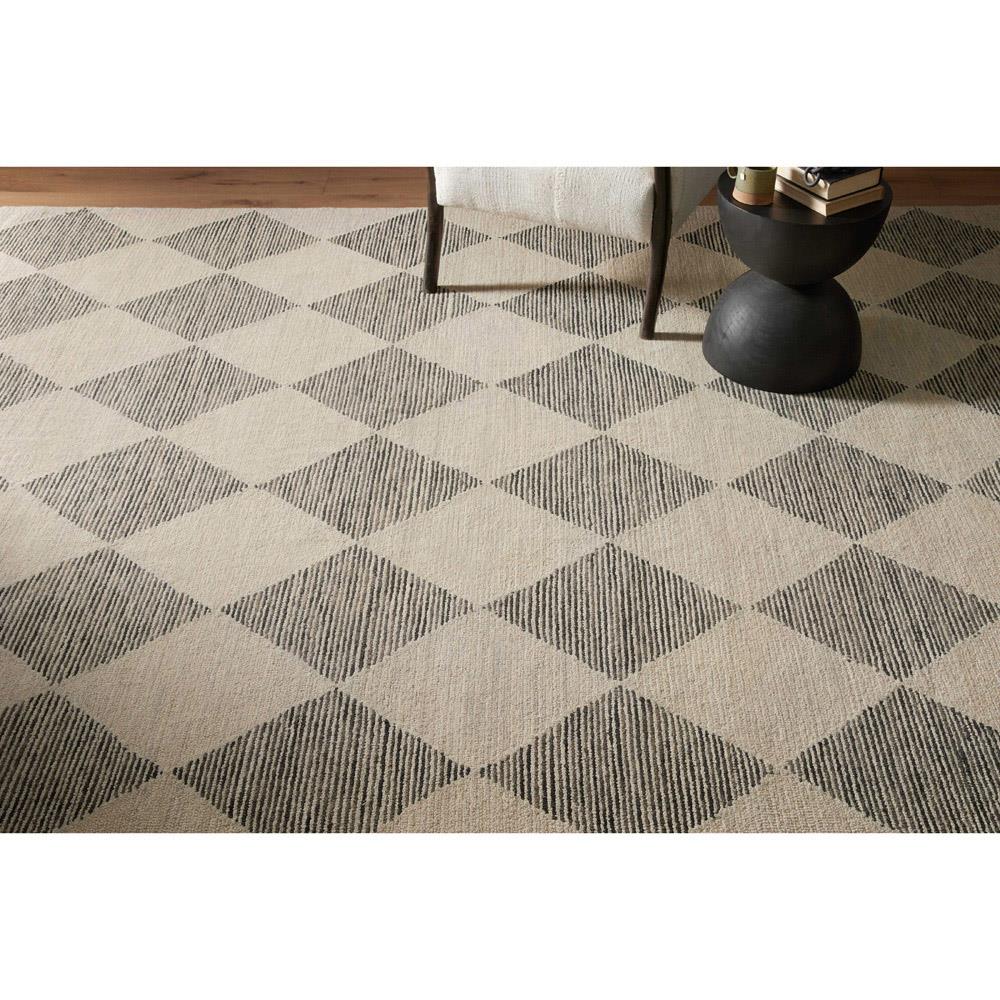 Francis French Country Beige Wool Diamond Patterned Rug - 3'6"x5'6" 3 ...