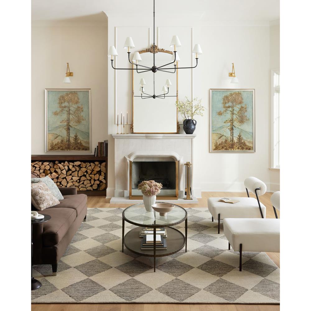 Francis French Country Beige Wool Diamond Patterned Rug - 3'6"x5'6" 3 ...